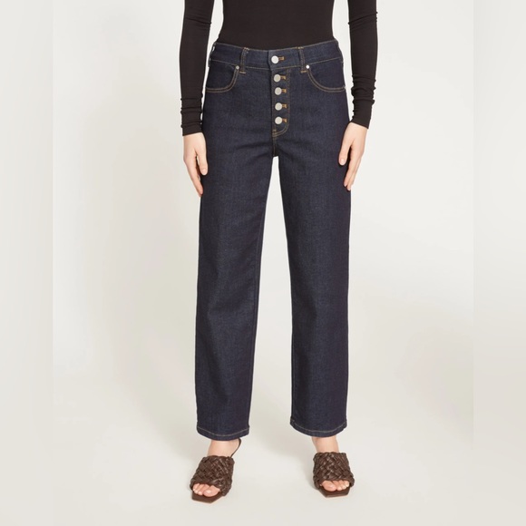 Universal Standard | Jeans | Universal Standard High Rise Button Front ...